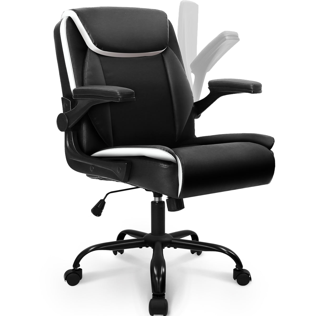 PU Office Chair PAC-E Black – NEO Direct